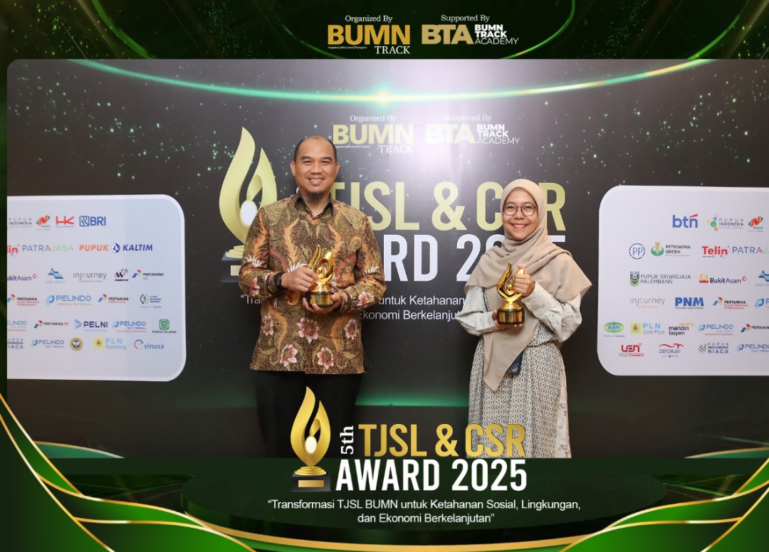 PT Bukit Asam Raih Dua Penghargaan Gold TJSL & CSR Award 2025