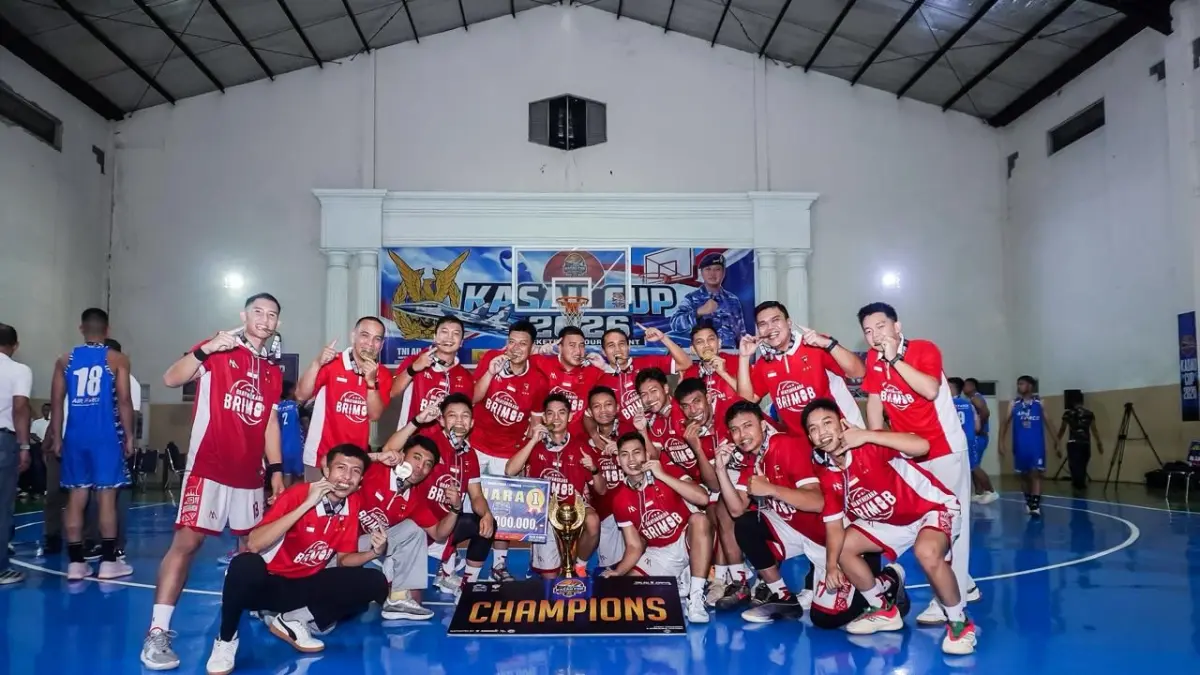 Tim Basket Bhayangkara Brimob Juara 1 Turnamen KSAU Cup 2026
