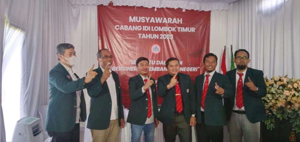 Dokter Syarif Hidayatullah Terpilih Jabat Ketua IDI Lotim Periode 2023-2026