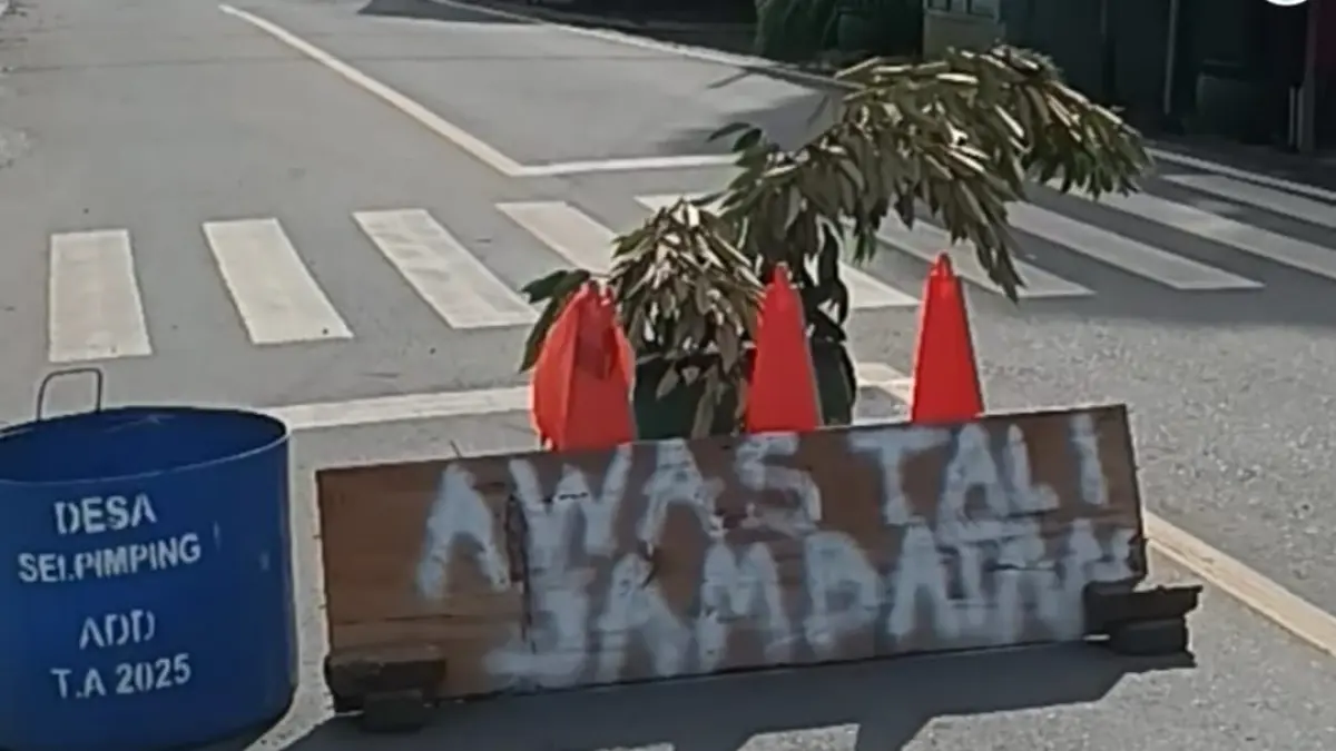 Hati-hati Tersangkut Kabel Seling Jembatan Saat Melintasi Jalan Tanjung ...